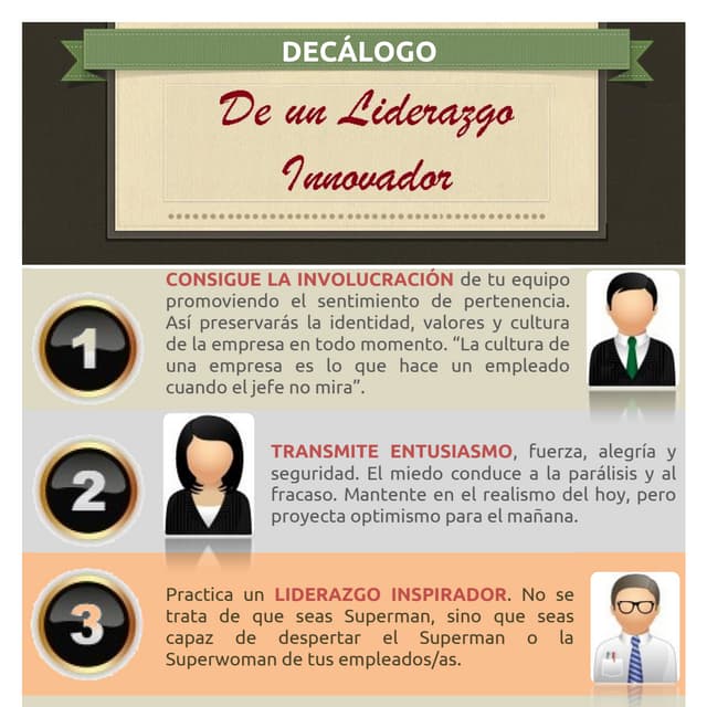INFOGRAFIA Decalogo de un liderazgo innovador | PDF