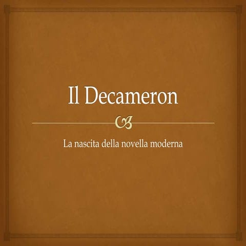 Decameron | PPTX