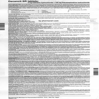 Decancit sr tablets- Patient Information Leaflet | PDF
