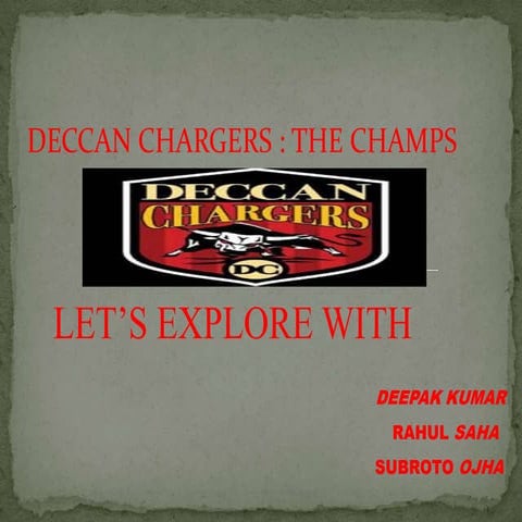 Deccan Chargers | PPTX