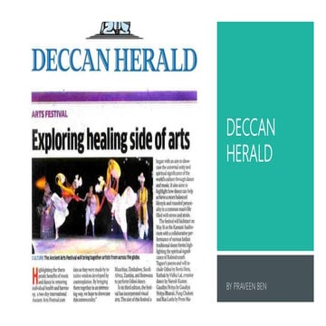 Strategic Marketing - Deccan herald | PPTX