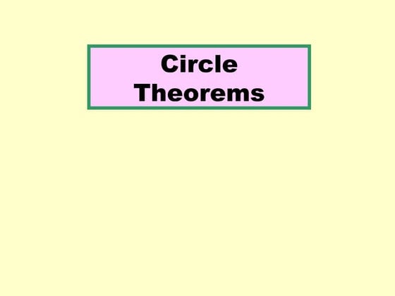 6.14.1 Arcs, Chords, and Angles | PPT