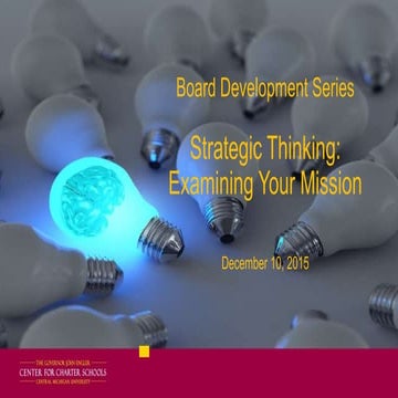 Strategic Thinking, Vision and Leadership | PPT