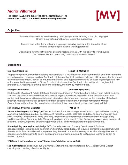 Mariana Garza Salas English Resume | PDF