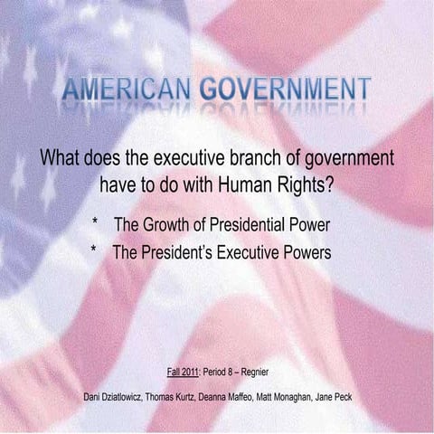 Presidential Growth and Executive Powers | PPTX