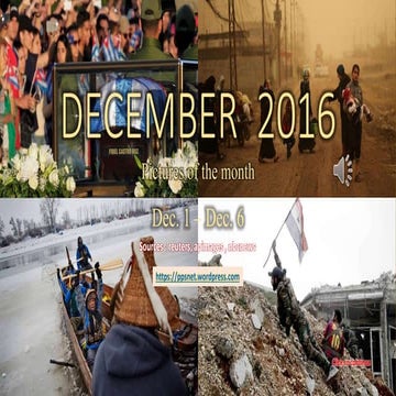 DECEMBER 2016 - Pictures of the month - Dec.1 - Dec. 6 | PPT