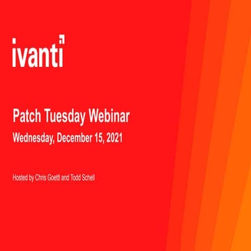 December 2021 patch tuesday | PPT