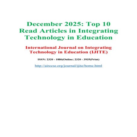 December 2025 - Top 10 Read Articles in International Journal on ...