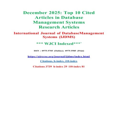 December 2025 - December 2025 Top read articles in International ...