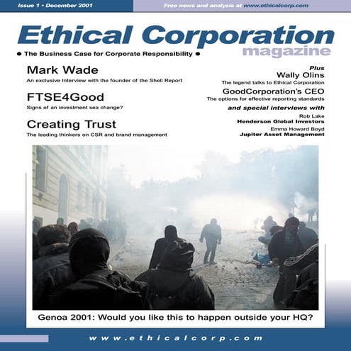 The Ethical Corporation Magazine - December 2001 | PDF