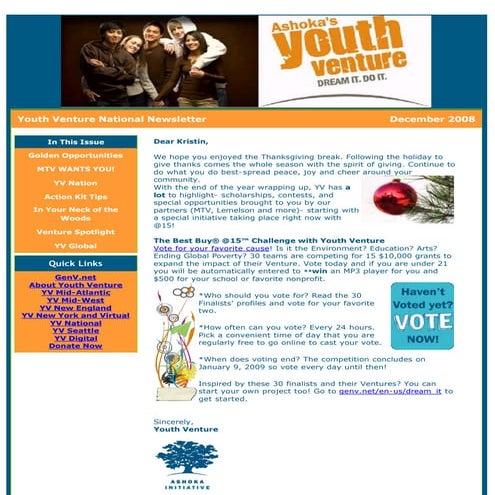 December 08 YV National Newsletter | PDF