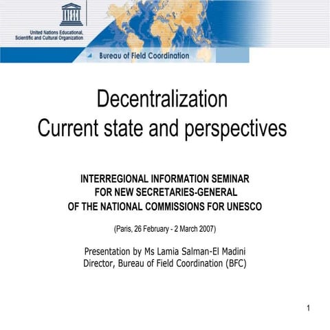 Decentralisation presentation | PPT