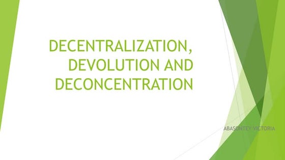 Decentralization | PPT