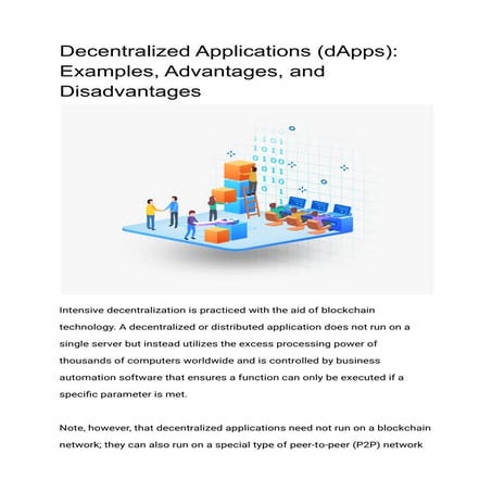 Decentralized Applications (dApps)_ Examples, Advantages, and ...