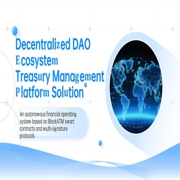 Decentralized DAO Ecosystem Treasury Management Platform Solution | PDF