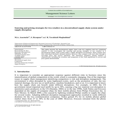 Decentralized supply chain system | PDF