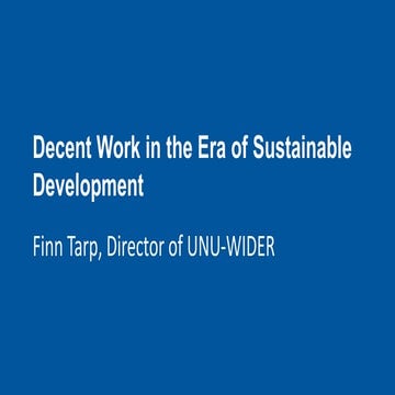 Decent work | PDF