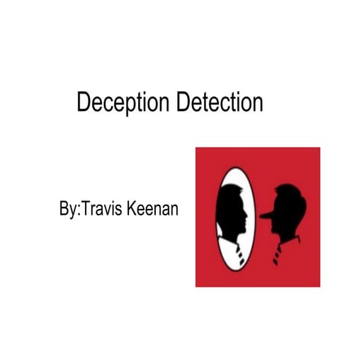 Deception Detection | PPT