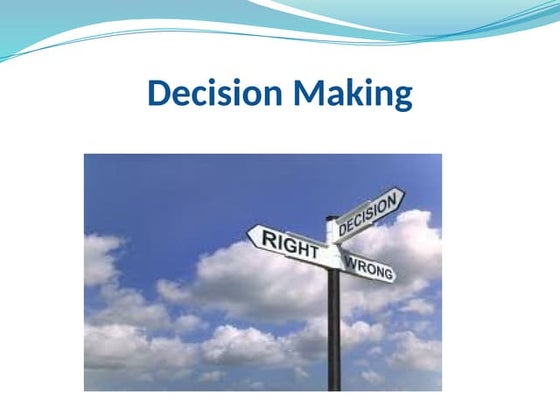 Teaching The Decision Making Process for High School Students | PPTX ...