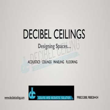 Decibel acoustics company products and retail | PPTX