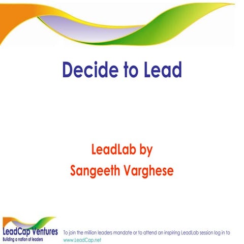 Decide To Lead | PPT