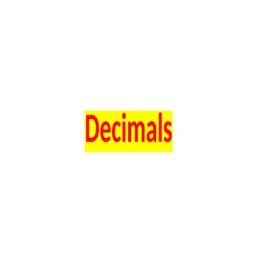 Decimal Ppt Decimal Ppt For Students Of Determination Grade 7 Pptx