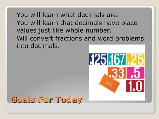 PPt on Decimals for 5th grade students . | PPT
