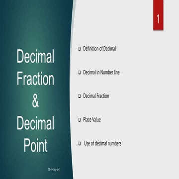 Decimals fractions topic for class 6.pptx