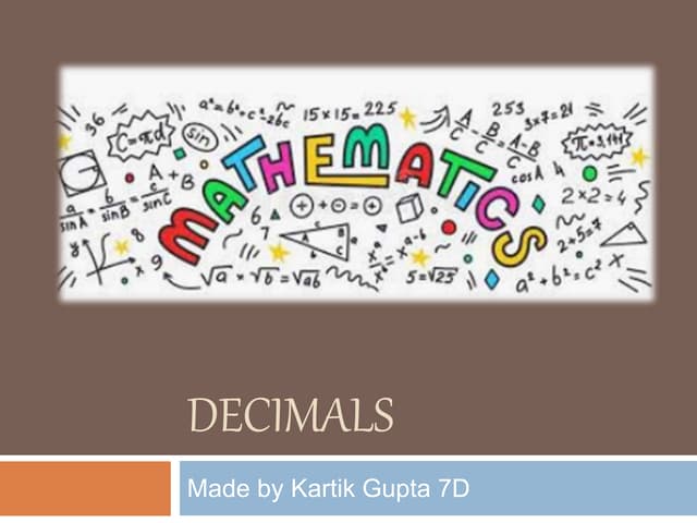 Decimals Ppt