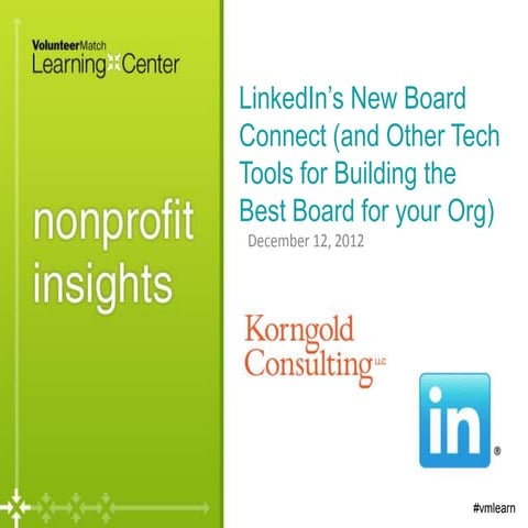 Nonprofit Insights: LinkedIn Board Connect (and Other Tech Tools for ...