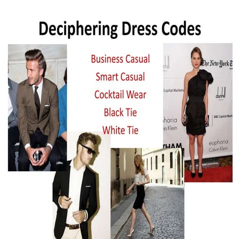 Deciphering Dress Codes | PPTX