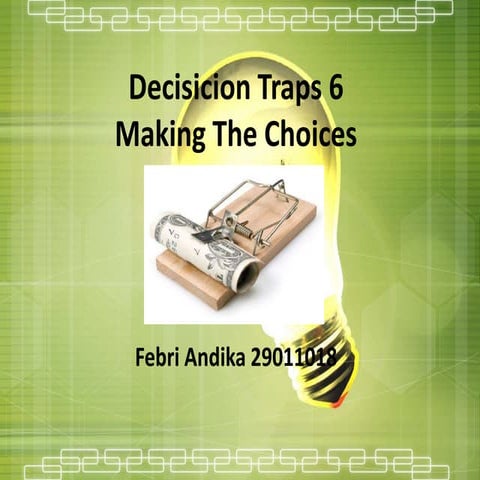 Decisicion traps | PPTX