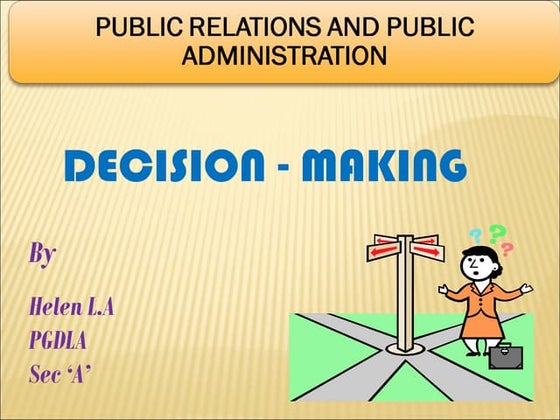 6 steps decision making model | PDF