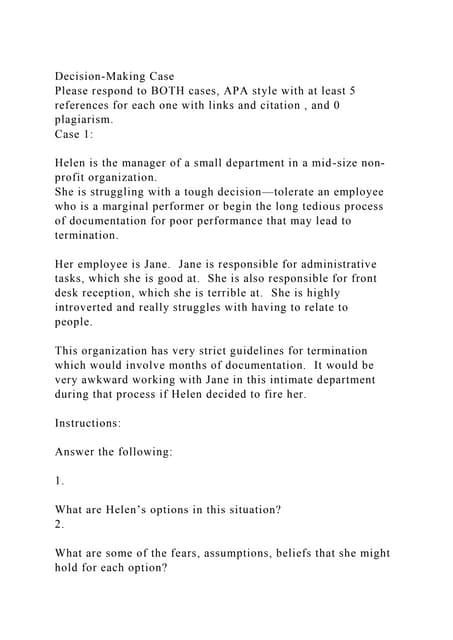 Whom to PromoteOne of the problems, Lael Matthews has had t.docx