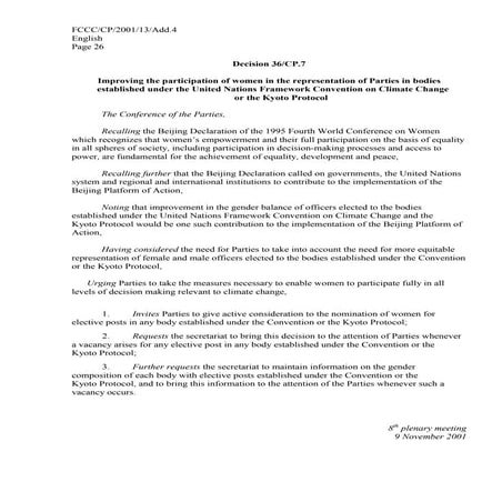 Decision 36 cp7 | PDF