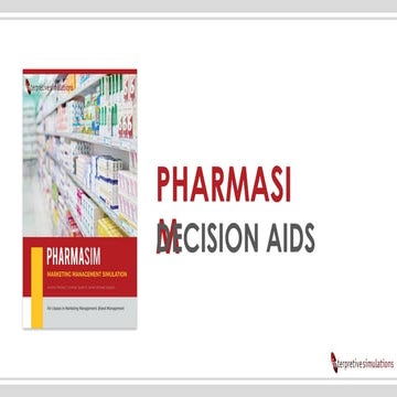 Pharma sim decision aids for simulation allstar brands | PPTX