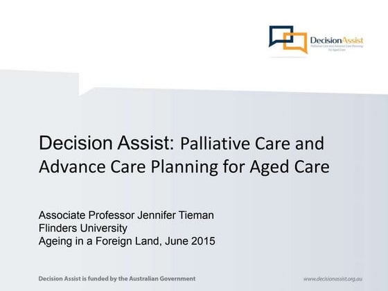 Decision Assist Palliative Care And Advance Care Planning For Aged Care ...
