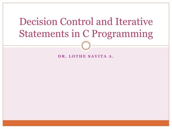 Operators In C Programming Ppt