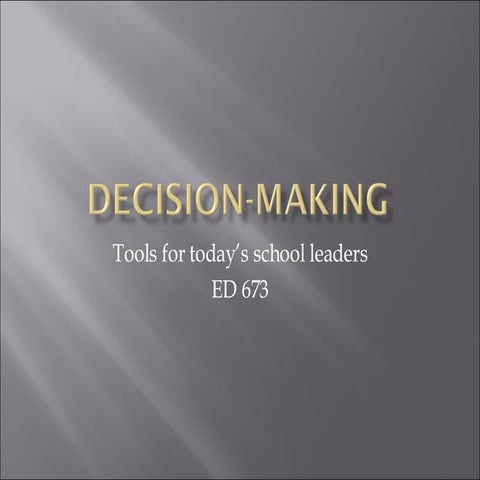 Decision Making | PPT