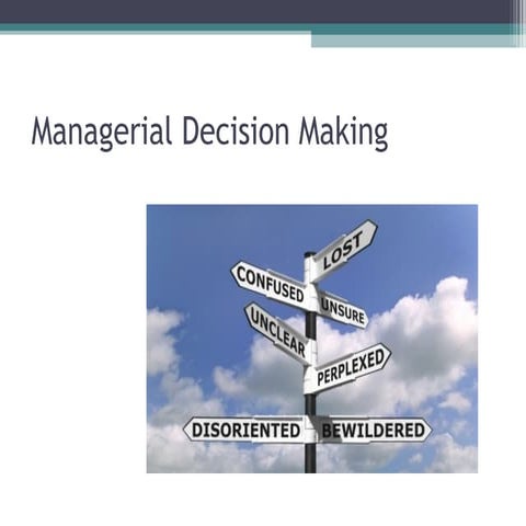 Decision Making : Management Function | PPT
