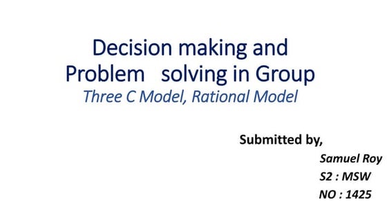 Generic_Problem_Solving_Model_(Copyright_2013) | PPTX | Technology ...