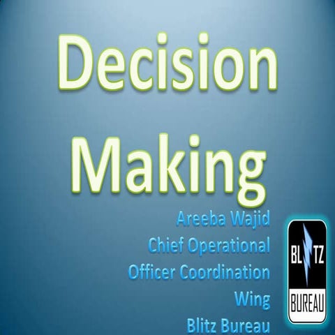 Decision Making | PPT
