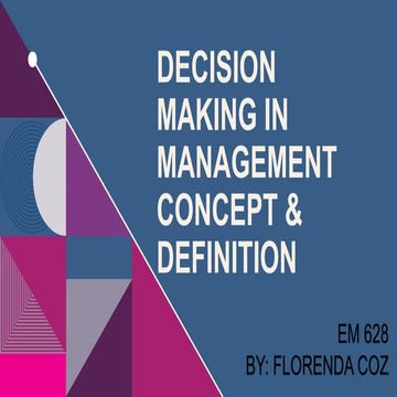 Decision making skills | PPTX