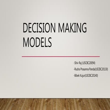 DECISION MAKING MODELS_GDTB PPT.pptx