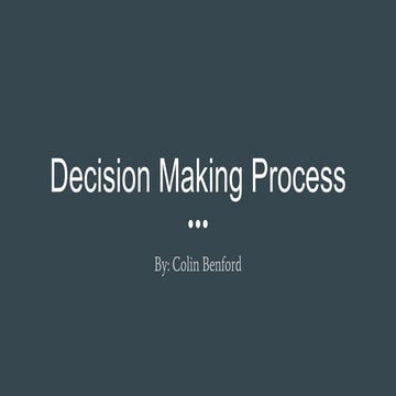 Decision Making Process | PPTX