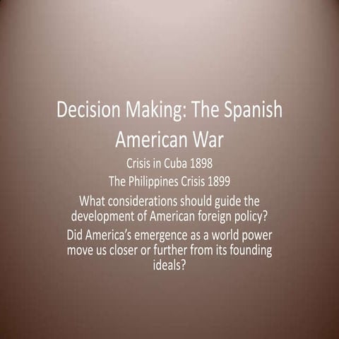 Spanish american war student handout | PPTX