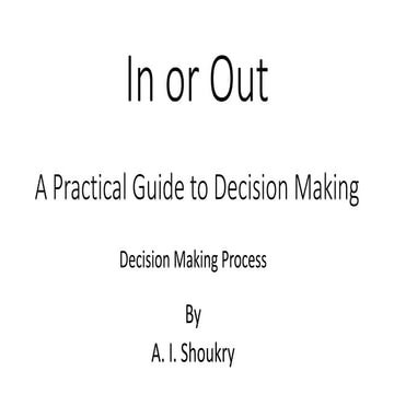 Decision Making Process Stages | PPTX