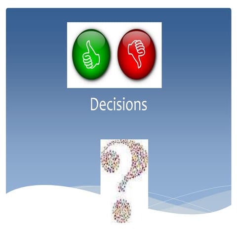 Decisions -- PSHE Presentation | PPTX | Education