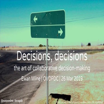 Decisions, decisions (#ovopdc 26/03/2019) | PDF