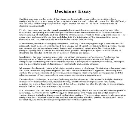 Decision Making Essays.pdf